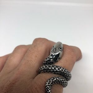 Nemesis jewelry NYC | Jewelry | Vintage Stainless Steel Snake Ring ...
